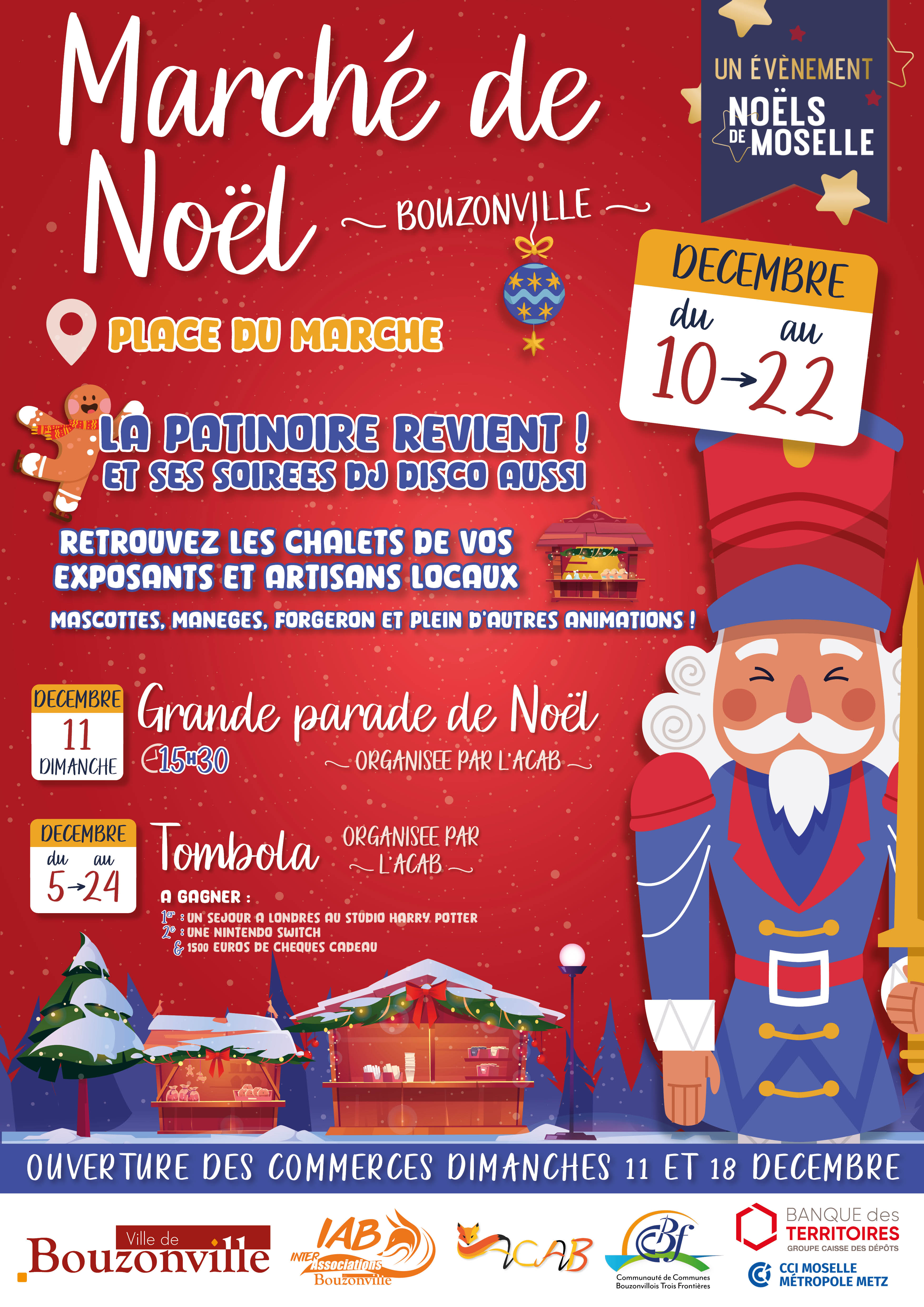 Marché de Noël - Ville de Bouzonville | Place du Général de Gaulle 57320 Bouzonville